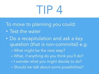 Motivational Interviewing (MI) - HOW TO PLAN | PDF