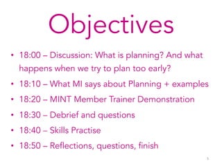Motivational Interviewing (MI) - HOW TO PLAN | PDF