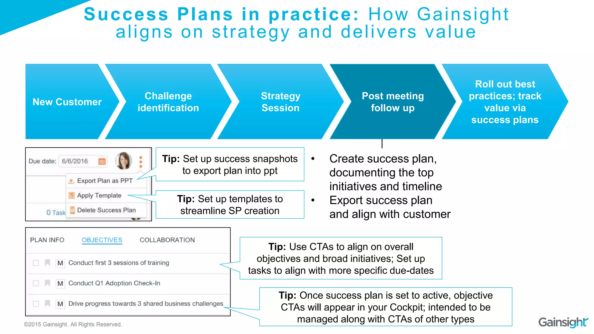 How a Gainsight CSM uses Success Plans | PPTX