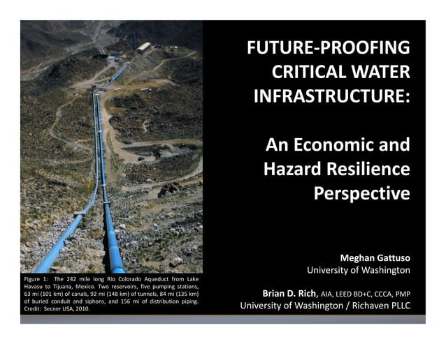 Future-proofing Water Infrastructure - ACSA Seattle 2016 | PPT