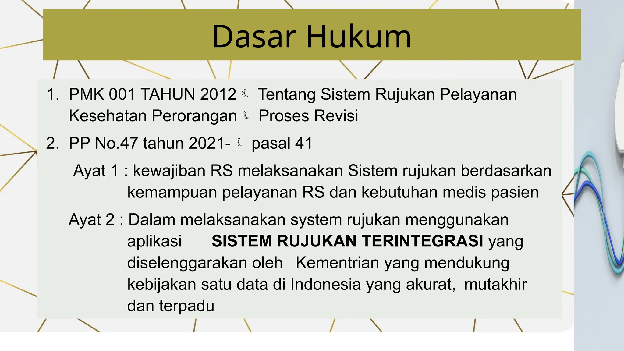 160321 KEBIJAKAN SISTEM RUJUKAN TERINTEGRASI (SISRUTE) DALAM.pptx