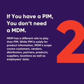 PIM vs. MDM – 10 Key Pointers to Help You Decide | PDF