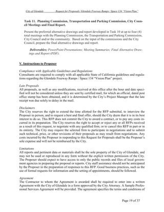 Space 134 - RFP for Glendale Freeway Ramps/Vision Plan | PDF