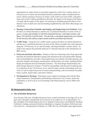 Space 134 - RFP for Glendale Freeway Ramps/Vision Plan | PDF