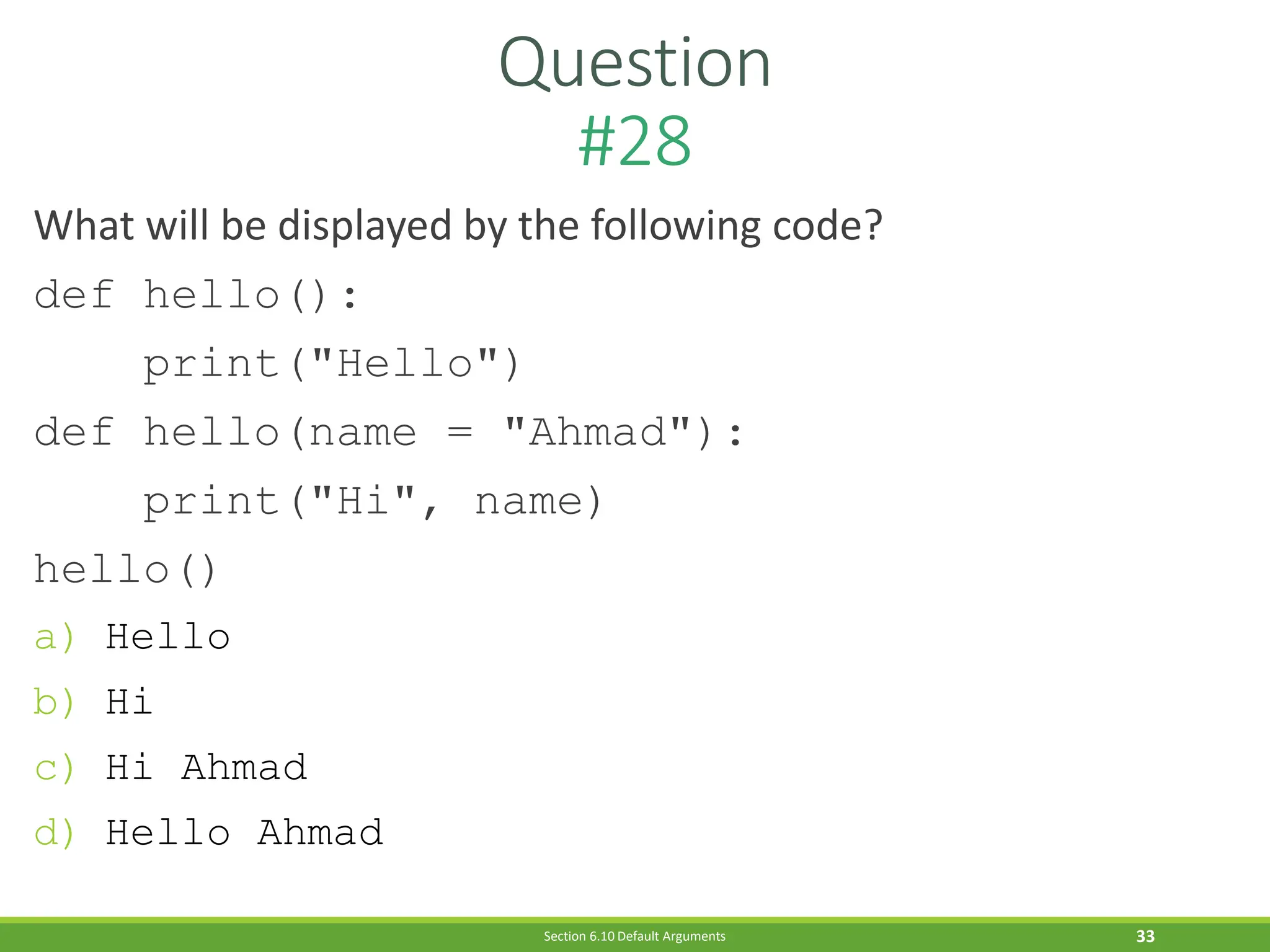 Sample Exam Questions On Python For Revision Pdf