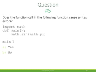 Sample Exam Questions on Python for revision | PDF
