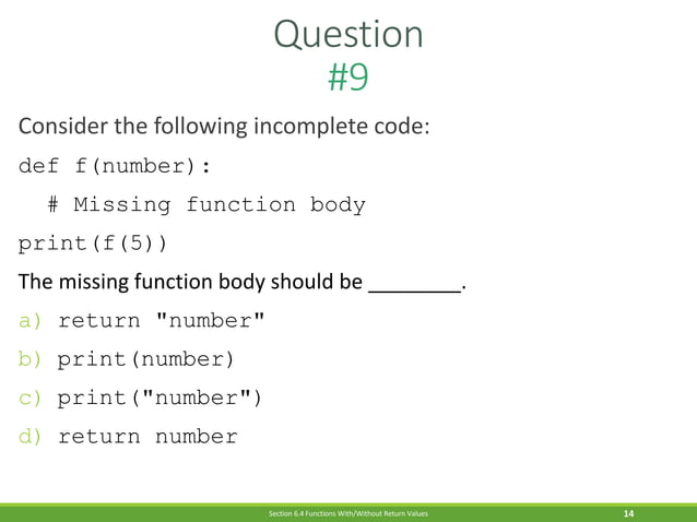 Sample Exam Questions on Python for revision | PDF