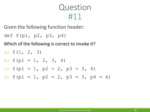 Sample Exam Questions on Python for revision | PDF