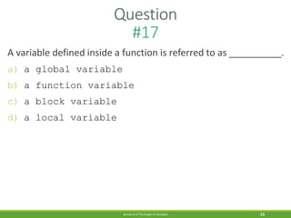 Sample Exam Questions on Python for revision | PDF
