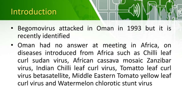 Chilli leaf curl virus | PPTX | Biological Sciences | Science
