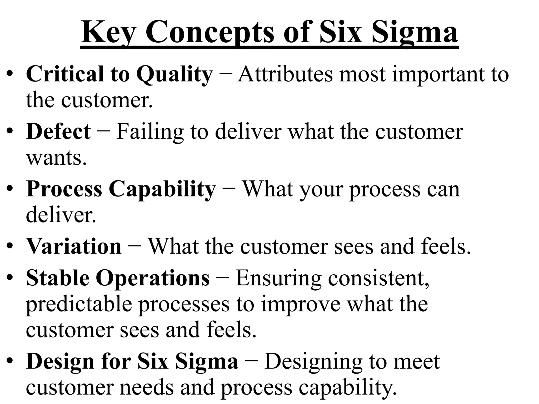 The Quality Standard: ISO 9000 , CMM and Six Sigma | PPTX
