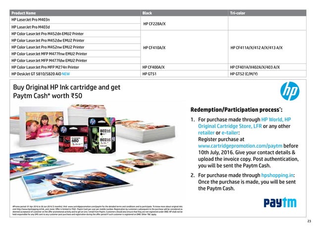 Hp Printer Brochure For Customer Reference | PDF | Computer Peripherals | Computing