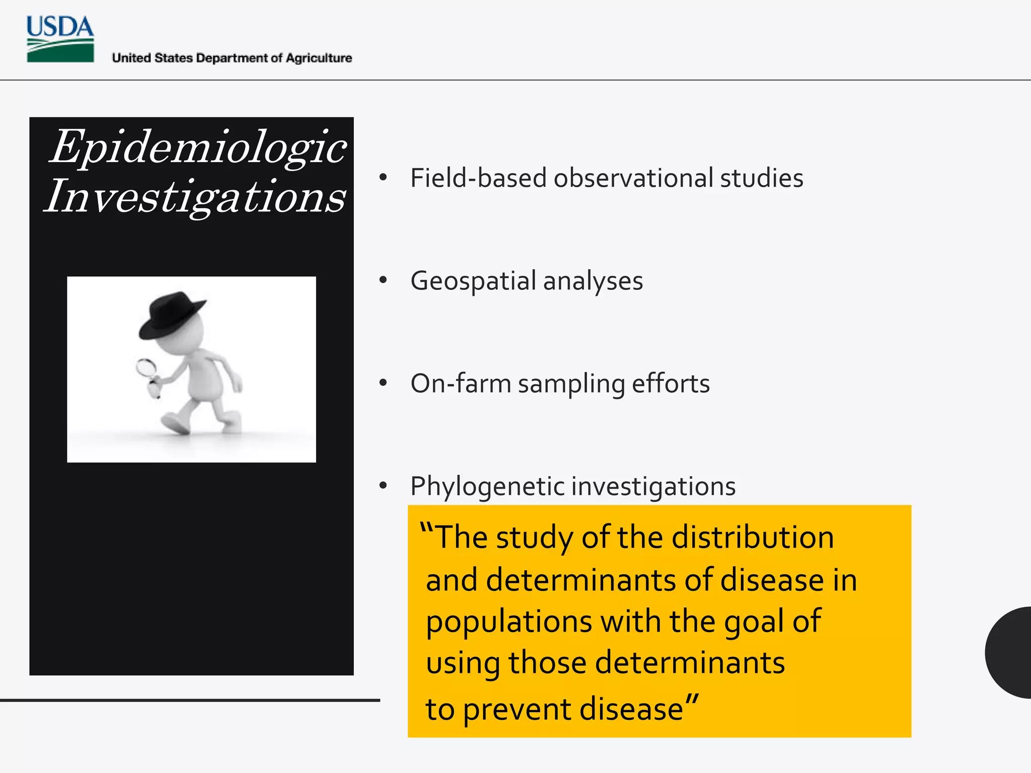 Dr. Brian McCluskey - Epidemiologic Investigations of HPAI: What They ...