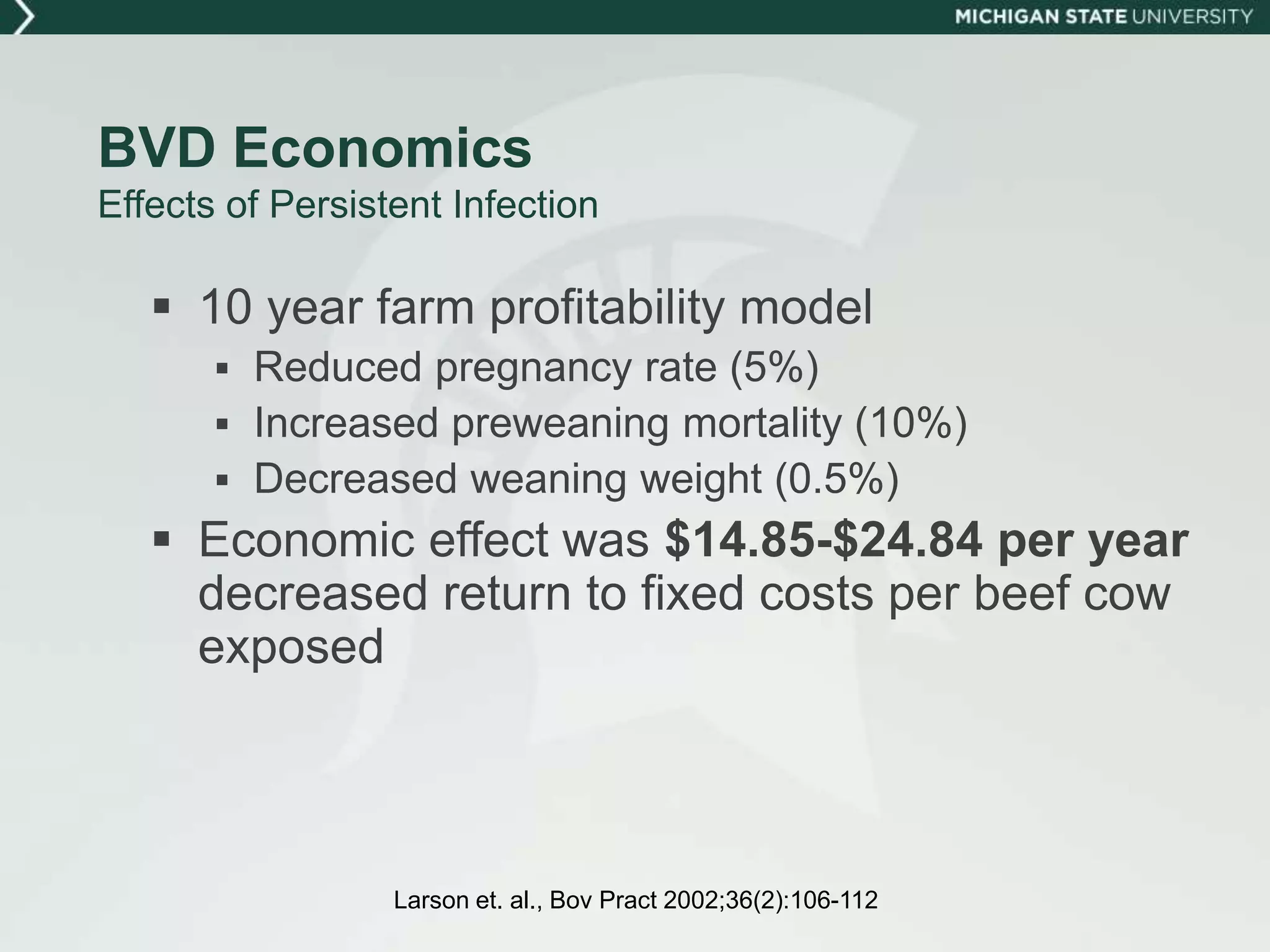 Dr. Dan Grooms - Bovine Viral Diarrhoea (BVD) Overview - The Disease ...