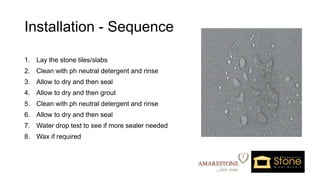 Selection and Installation of Natural Stone | PPT
