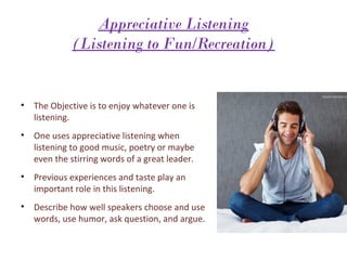 Types of Listeening | PPT