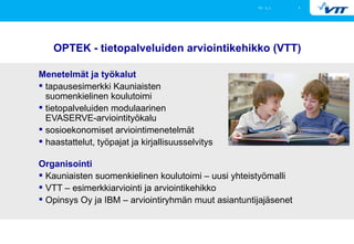 VTT vaikuttavuuden arviointi | PDF