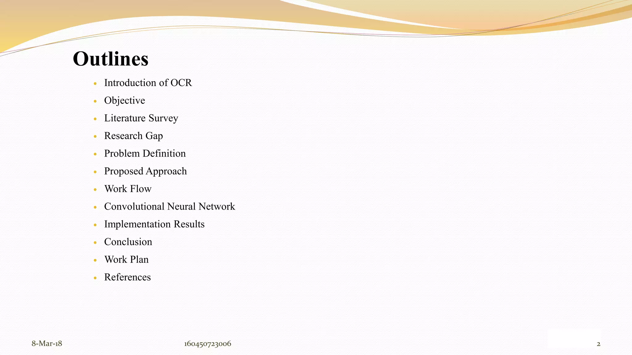 Offline Character Recognition For Handwritten Gujarati Text Ppt