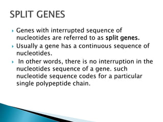 Genetic concept types of gene........... | PPTX