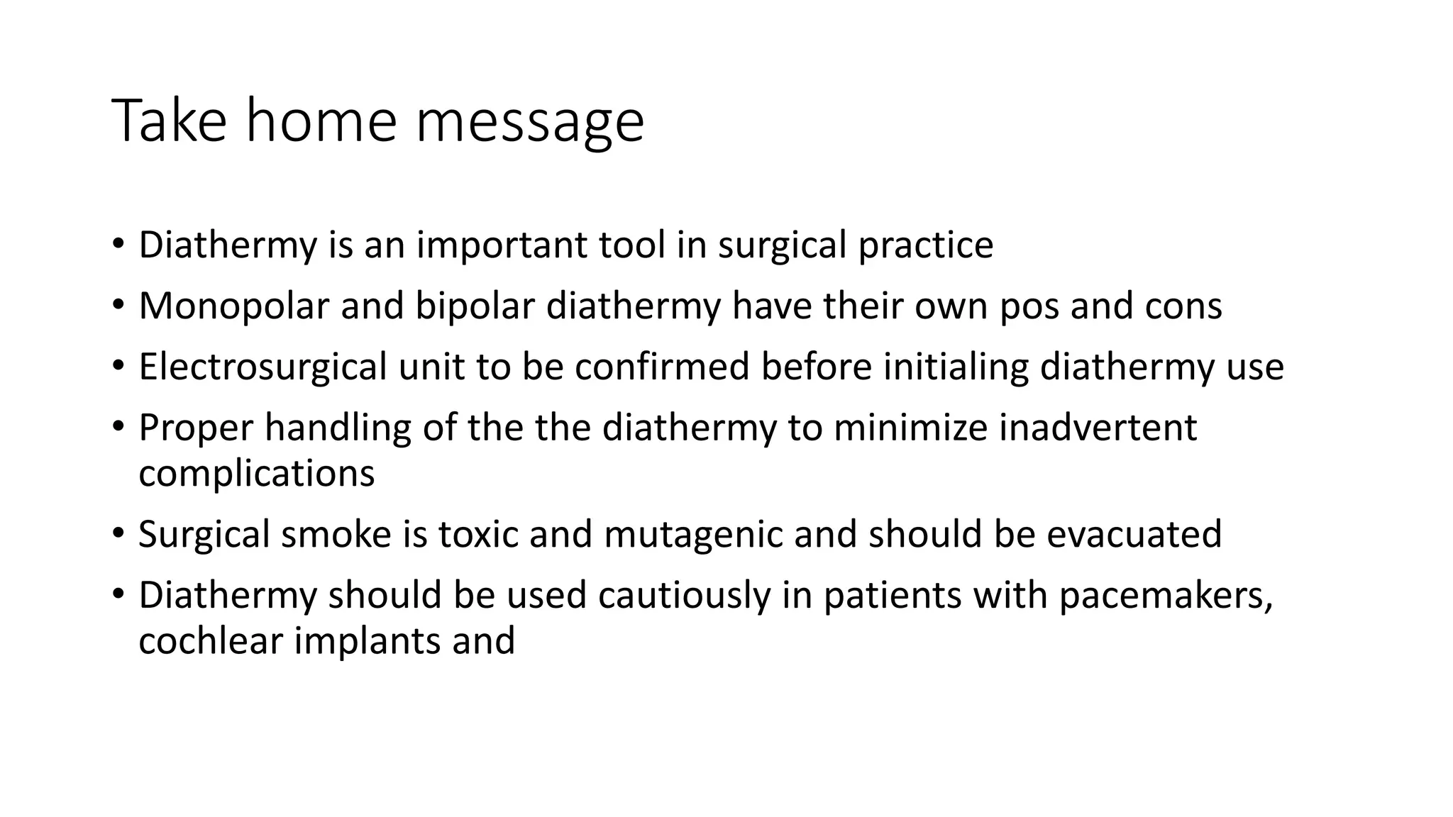 Diathermy principles and types | PPTX