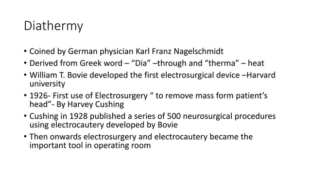 Diathermy principles and types | PPTX