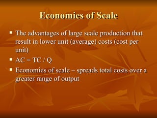 Economies Of Scaleppt | PPT
