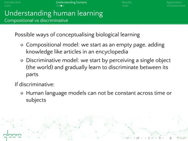 Cognitive plausibility in learning algorithms | PPT