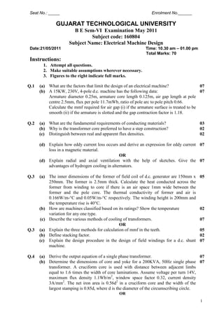 160511 160804-electrical machine design | PDF | Physics | Science
