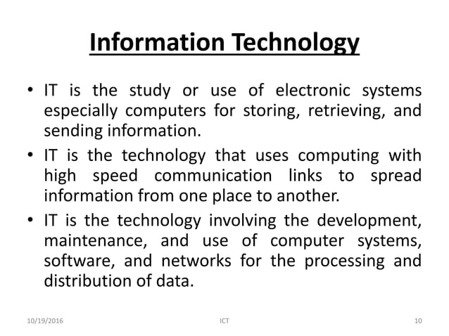 Introduction to Information Technology week-1.pptx | Free Download