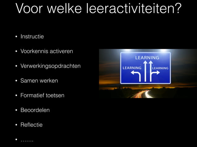 Slides workshop blended learning radboud | PPT