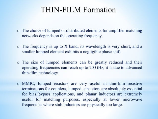 microwave integrated circuit | PPTX