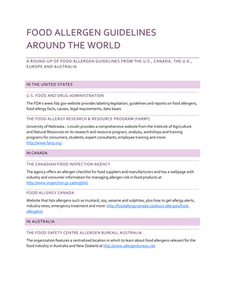 1606 food-allergen-guidelines | PDF | Free Download