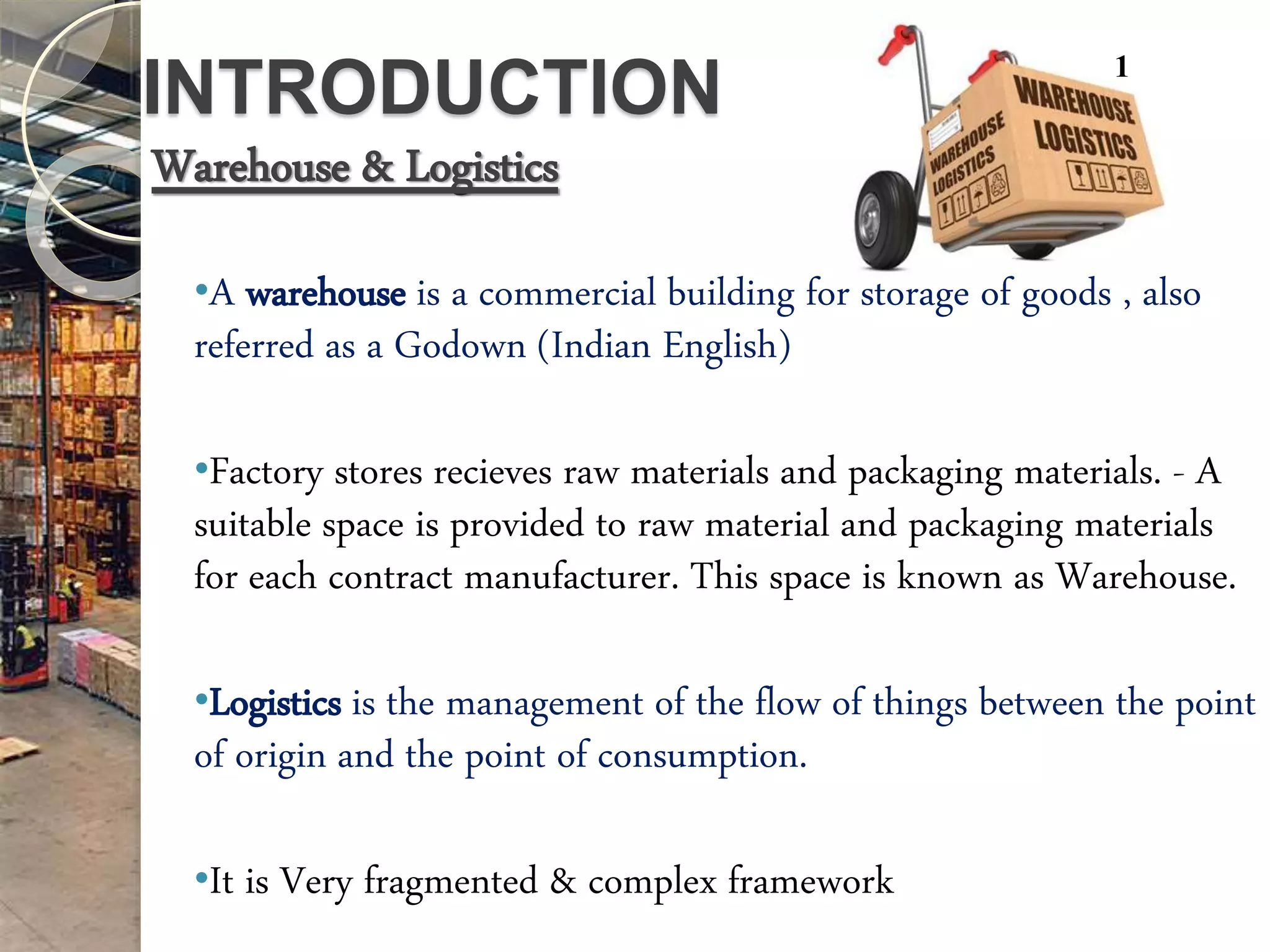 Warehouse logistics for pharmaceutical companies. | PPTX