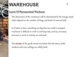 Warehouse logistics for pharmaceutical companies. | PPTX