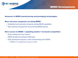 ASICs Development for MEMS Applications: A Platform Approach | PDF