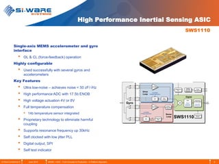 ASICs Development for MEMS Applications: A Platform Approach | PDF