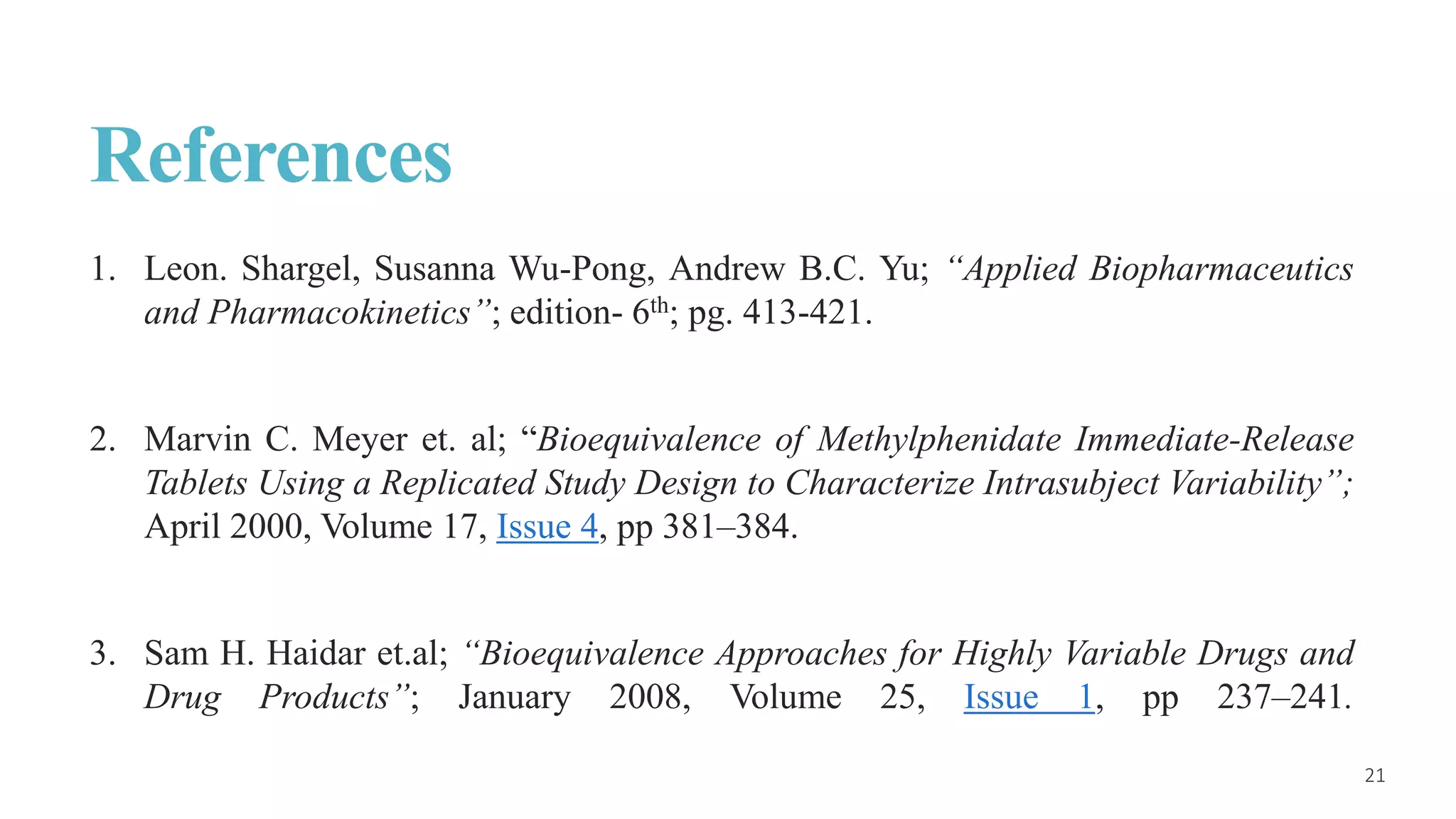 bioequivalence study design | PPTX