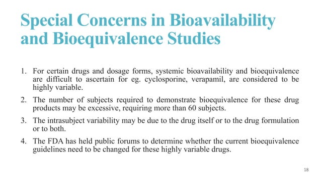 bioequivalence study design | PPTX | Pharmaceutical Industry | Industries