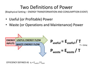 Maximum Power and a Sustainable Economy | PPTX