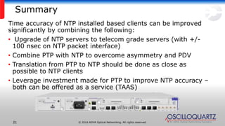 Improving NTP Installed Base Time Accuracy | PPTX | Computer Networking | Computing