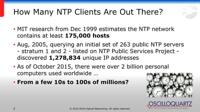 Improving NTP Installed Base Time Accuracy | PPTX | Computer Networking ...