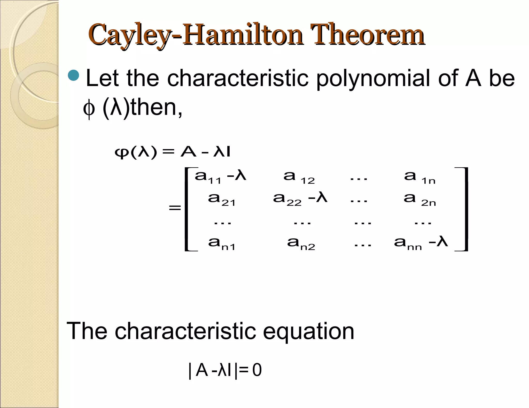 Eigen values and eigen vectors | PPT
