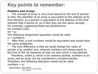 ppt on pointers | PPTX | Programming Languages | Computing