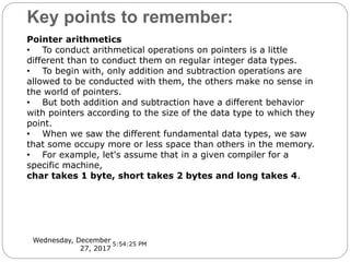 ppt on pointers | PPTX | Programming Languages | Computing