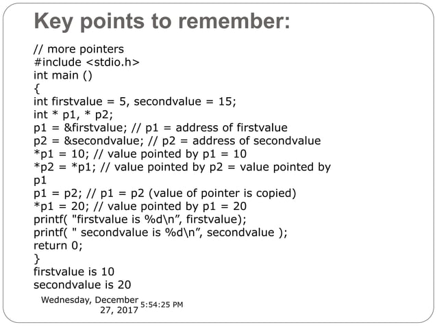 ppt on pointers | PPTX | Programming Languages | Computing ppt on pointers | PPTX | Programming Languages | Computing