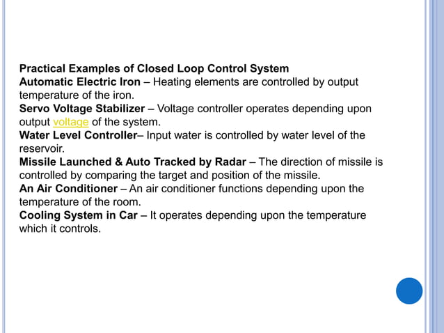 Open loop and closed loop | PPTX | Home Appliances | Home & Garden