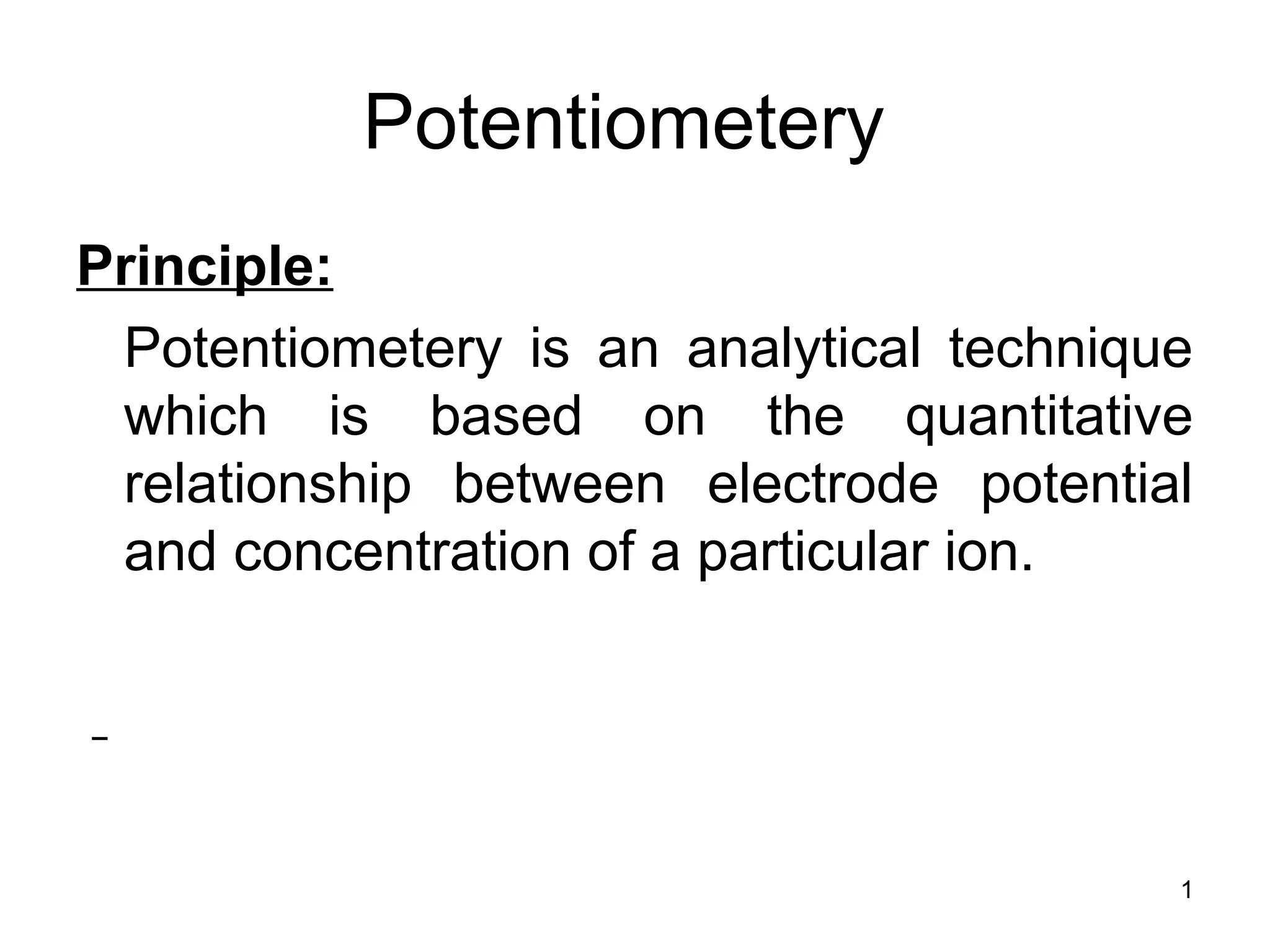 Potentiometery (ph-and-ph-meter) use in laboratory | PPT