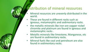 Mineral Resources | PPTX