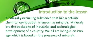 Mineral Resources | PPTX