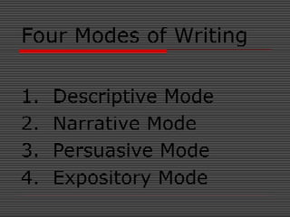 1606933290-the-four-modes-of-writing-1.ppt